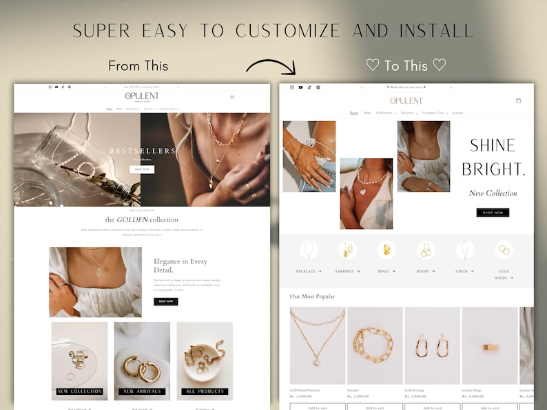 Jewelry Shopify Theme, Jewelry Shopify Template, Minimal & Clean ...