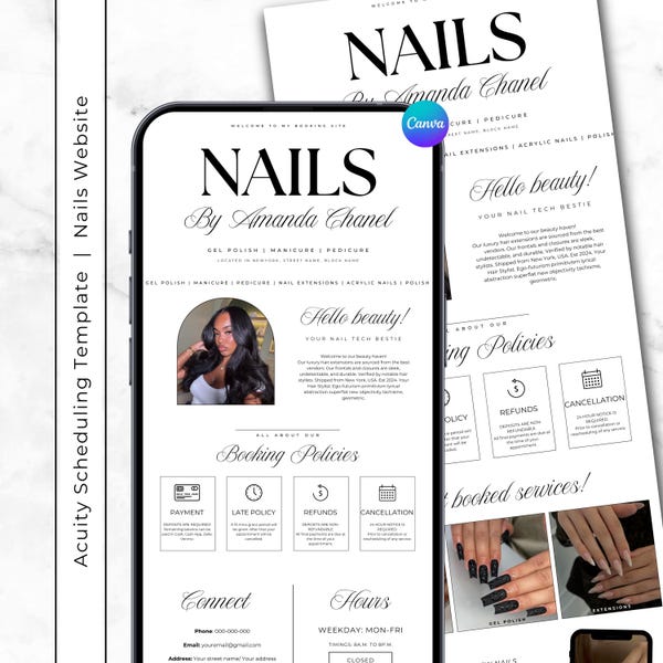 Nail Template - Etsy