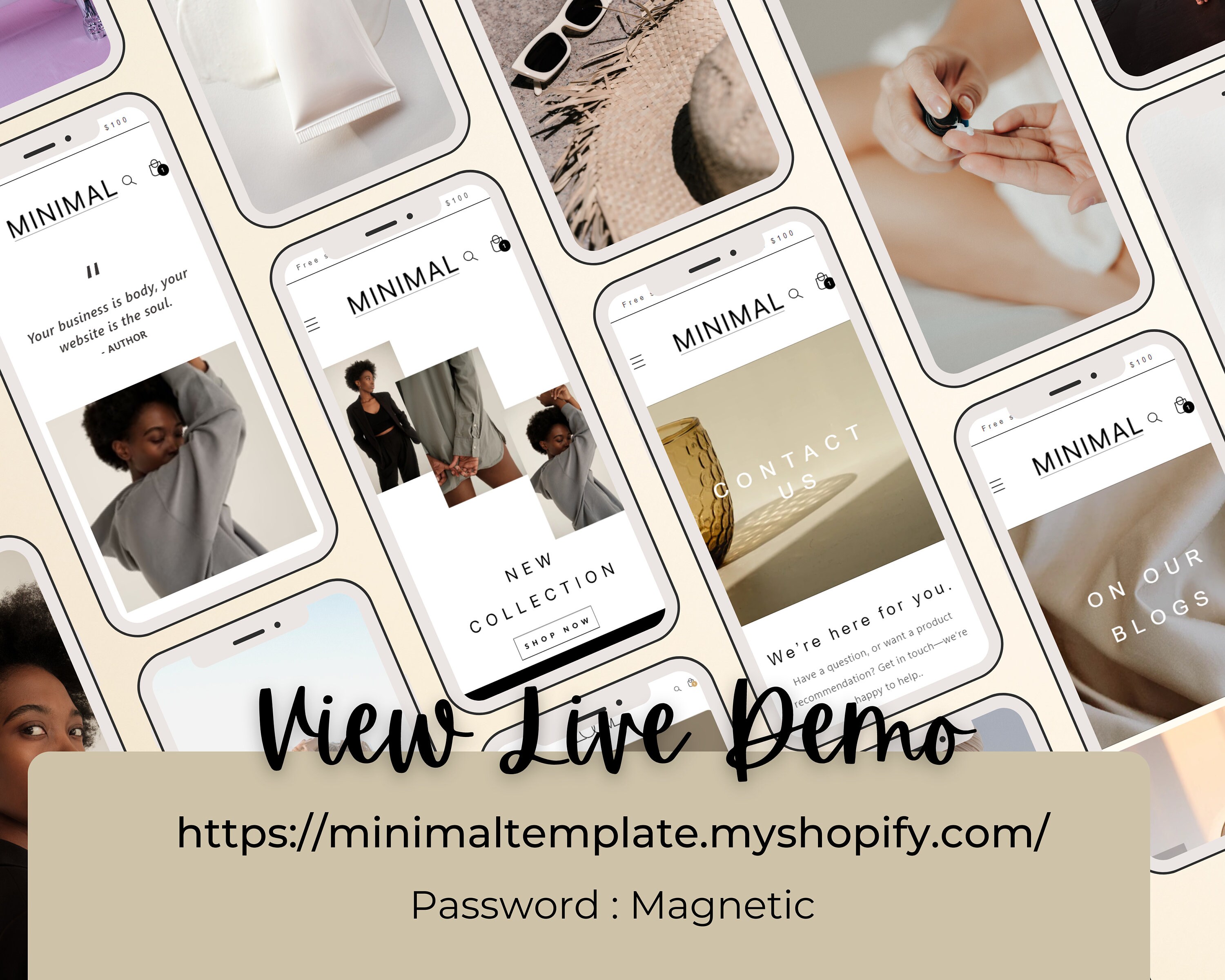 Aesthetic Shopify Theme, Clean Shopify Template, Beauty Shopify ...