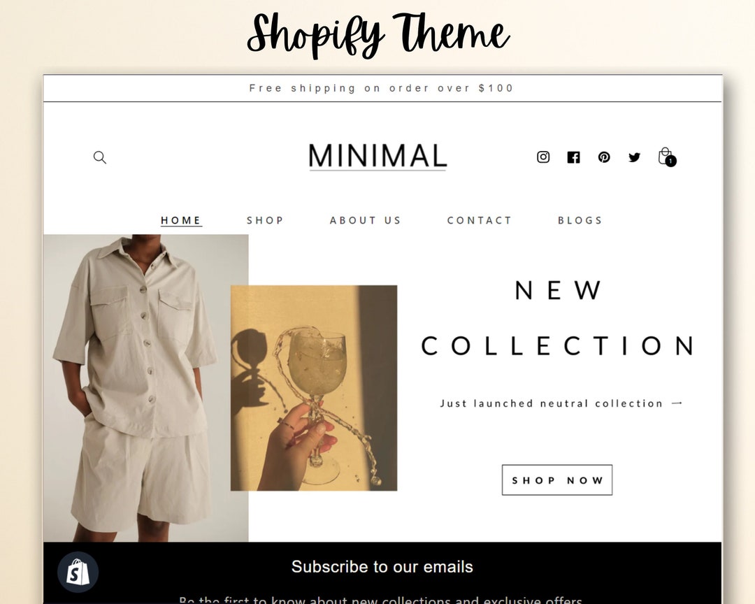 Aesthetic Shopify Theme, Clean Shopify Template, Beauty Shopify ...