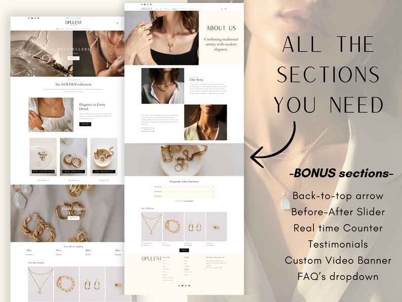 Jewelry Shopify Theme, Jewelry Shopify Template, Minimal & Clean ...
