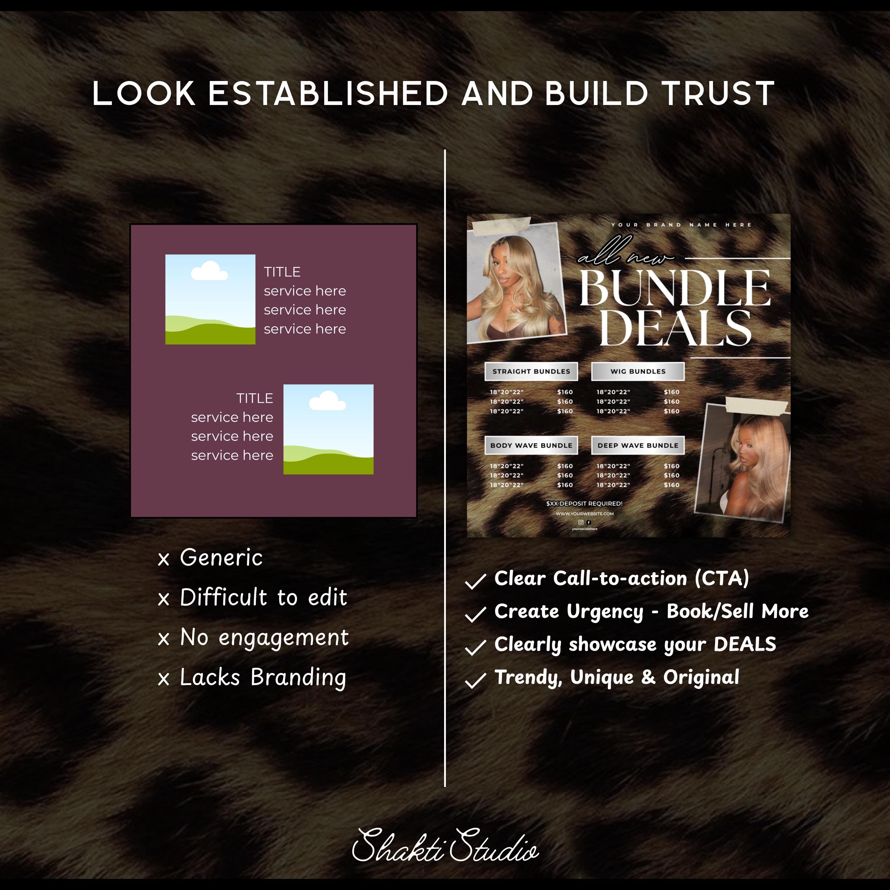 Cheetah Print Hair Flyer Template Leopard Hair Booking Flyer Book Now ...