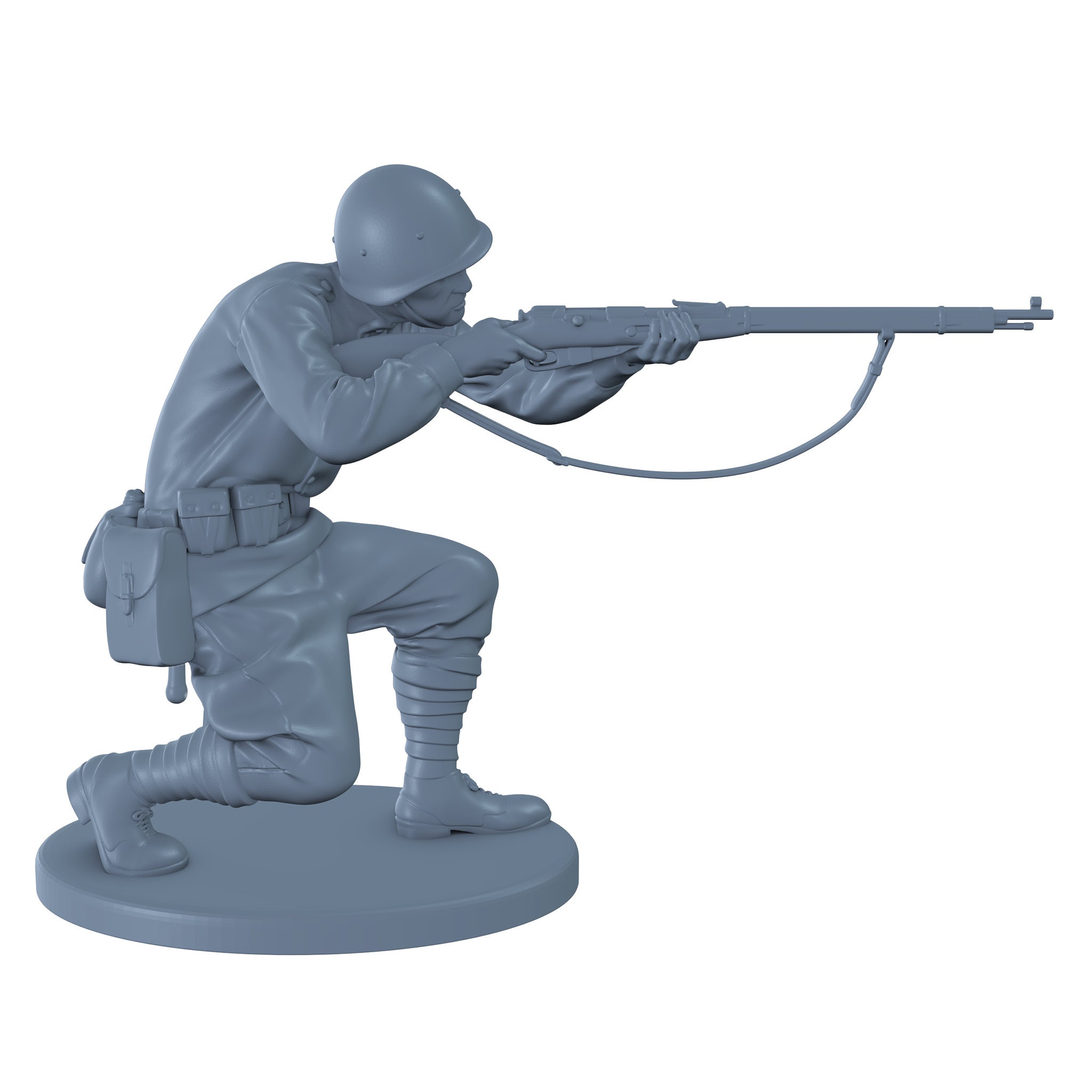 Russian Soldier Shooting While Crouching. - Etsy