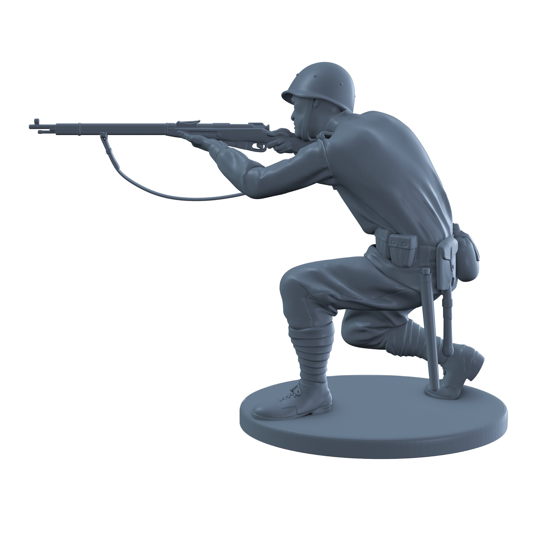 Russian Soldier Shooting While Crouching. - Etsy