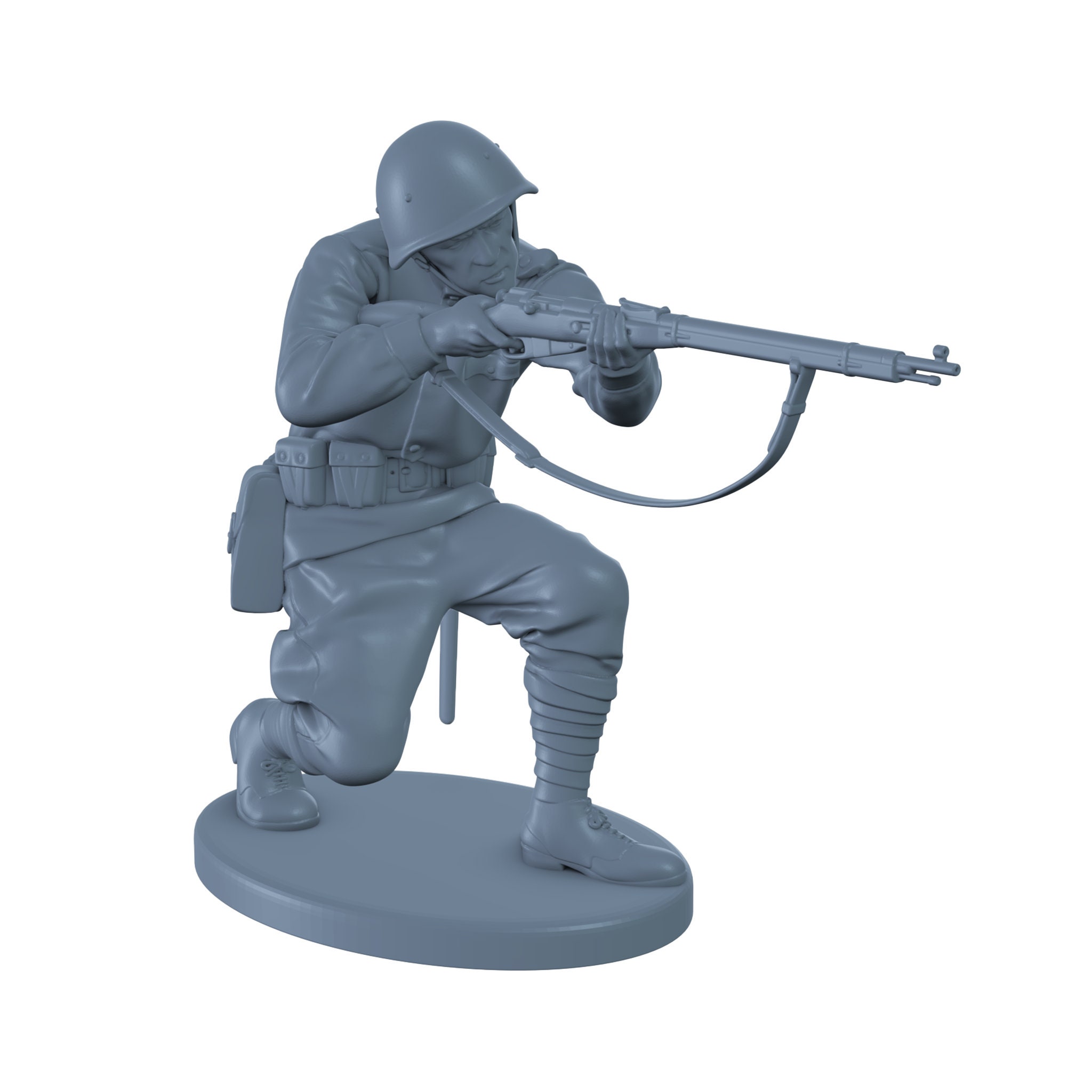 Russian Soldier Shooting While Crouching. - Etsy