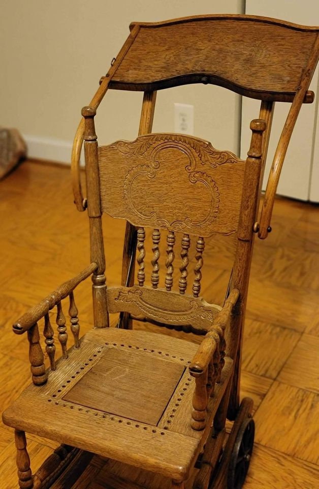 Antique Oak 19th Century Victorian Era 2-n-1 Highchair/stroller - Etsy