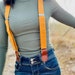 Womens Suspenders Spring Orange Womens Stratton Suspender Set - Etsy