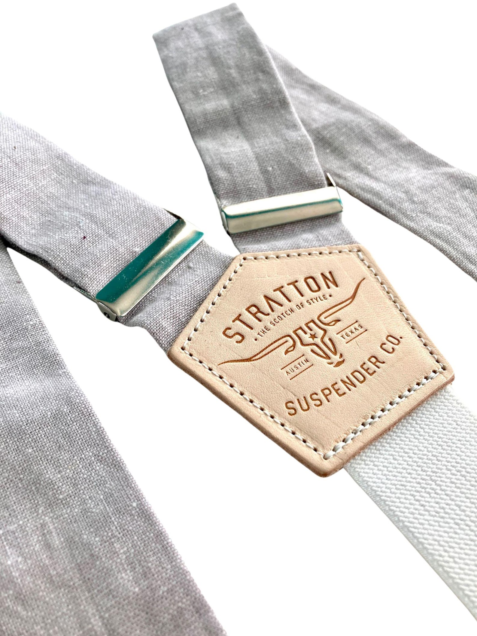 Dove Gray Linen Suspenders – Handmade Button-on Wedding Braces for ...