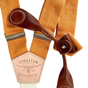 Orange Wedding Suspenders Stratton Suspender Co. Fall Edition - Etsy