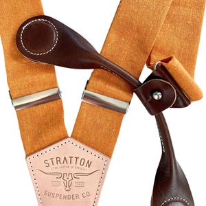 Orange Wedding Suspenders Stratton Suspender Co. Fall Edition - Etsy