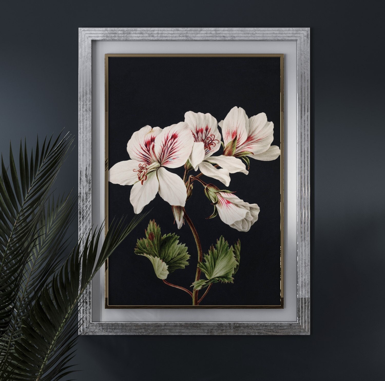 Lily Flower Decals, Peel and Stick Wallpaper, Wall Mural, Floral ...