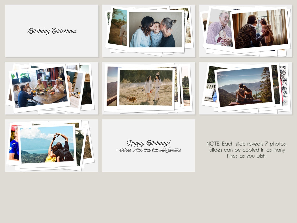 Memories Photo Slideshow Video Powerpoint Template for Family - Etsy Canada