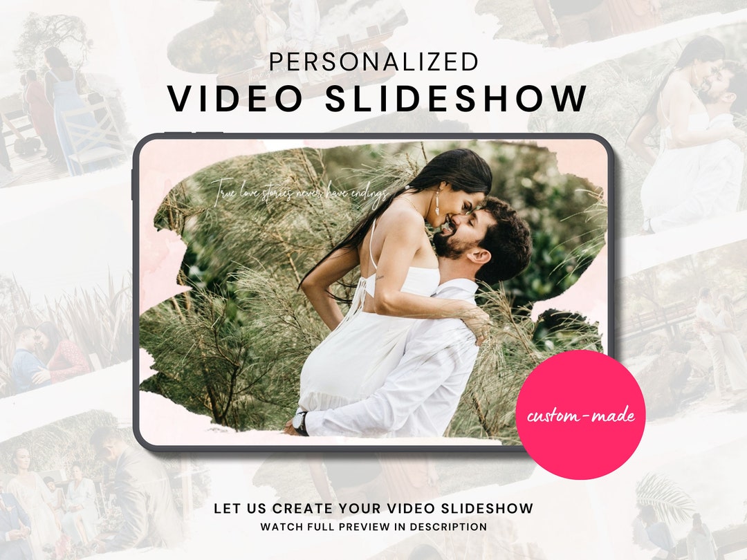 Wedding Video Slideshow With Photos and Music - Etsy