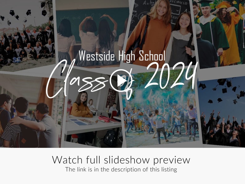 Graduation 2024 Slideshow Video Powerpoint Template, Graduation ...