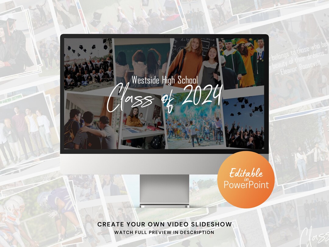 Graduation 2024 Slideshow Video Powerpoint Template, Graduation ...