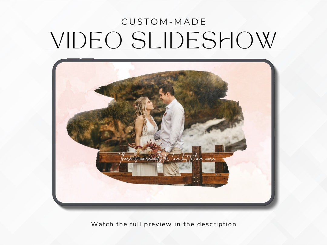Wedding Video Slideshow With Photos and Music - Etsy