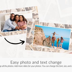 Digital Photo Album Photo Slideshow Canva Template for Family, Wedding ...