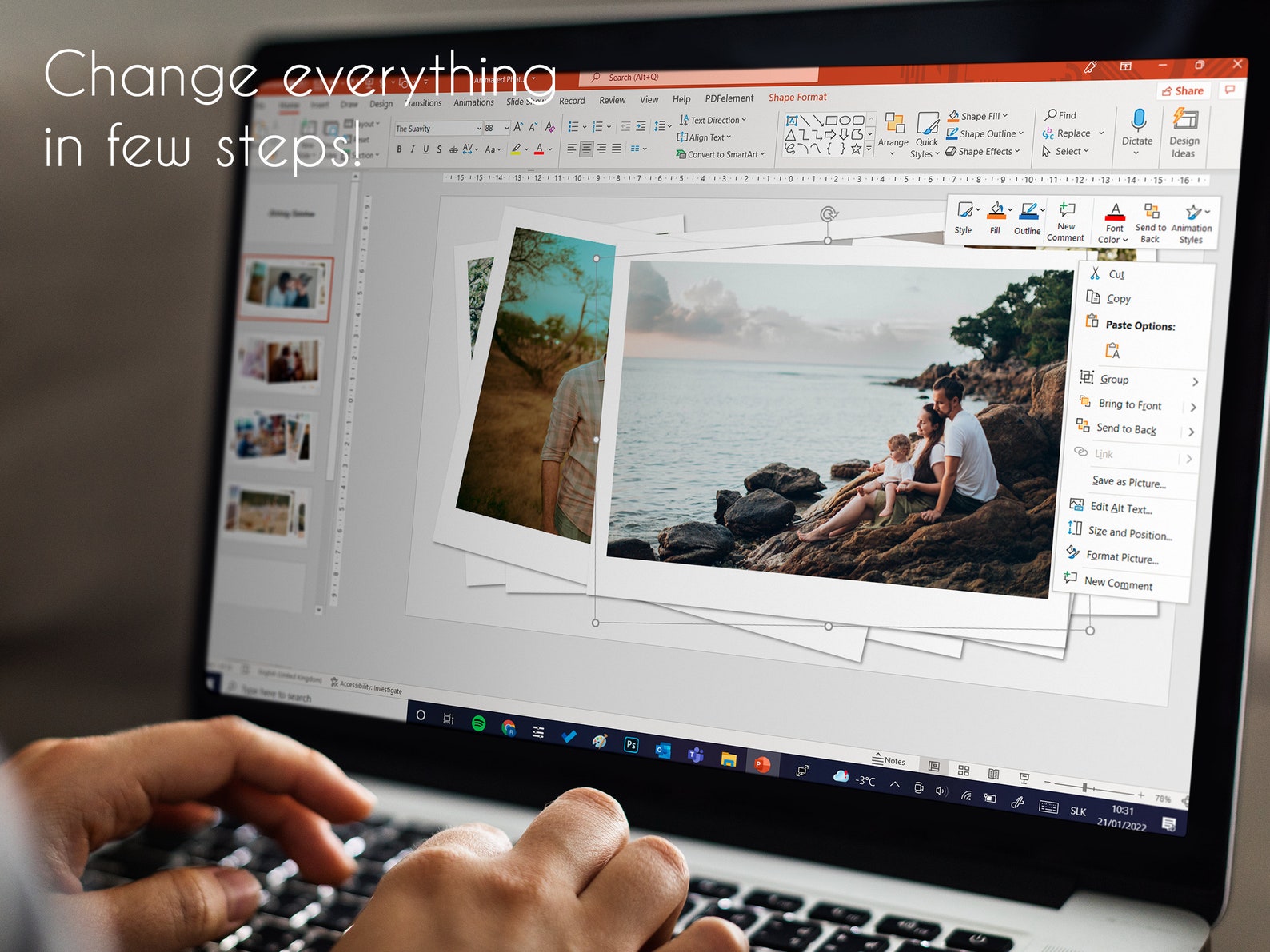 Memories Photo Slideshow Video Powerpoint Template for Family, Wedding ...