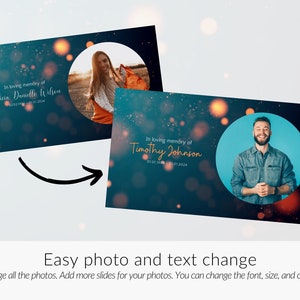 Funeral Canva Video Slideshow Template in Loving Memory for Funeral ...