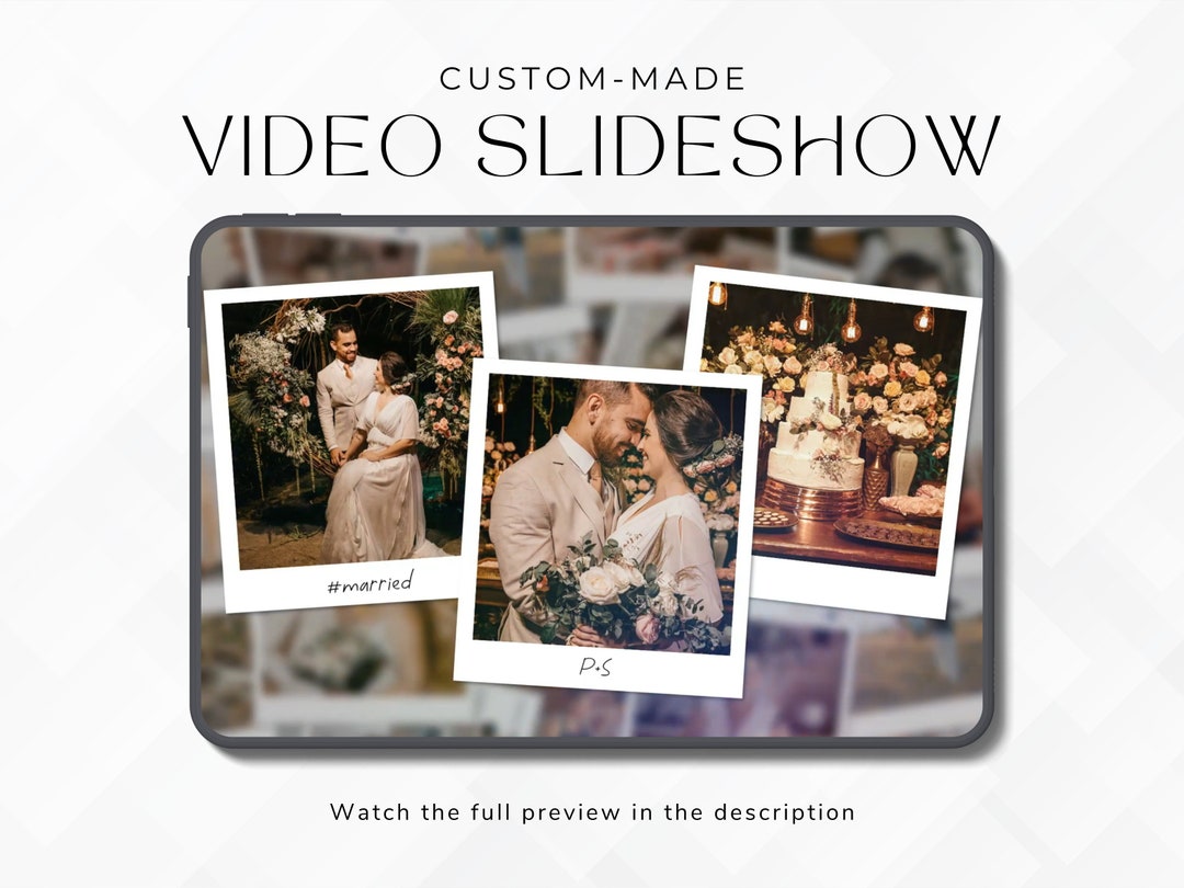 Happy Memories Photo Slideshow Custom Made Slideshow With Music - Etsy