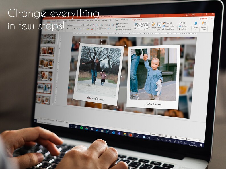 Memory Photo Slideshow Video Powerpoint Template for Family - Etsy