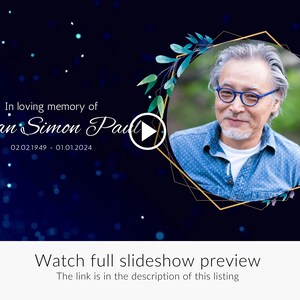Elegant Funeral Slideshow Canva Template, in Loving Memory Slideshow ...