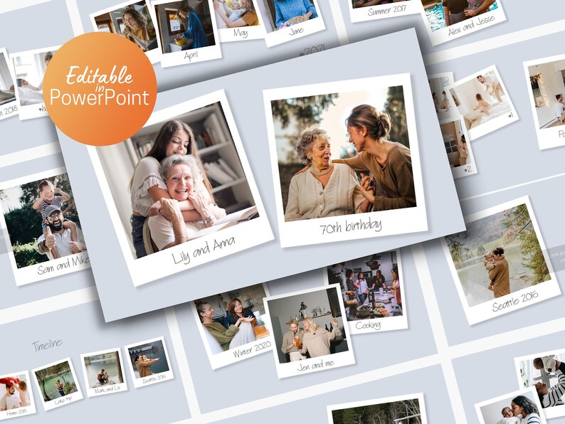 Photo Slideshow Powerpoint Template Animated Family Wedding Birthday ...