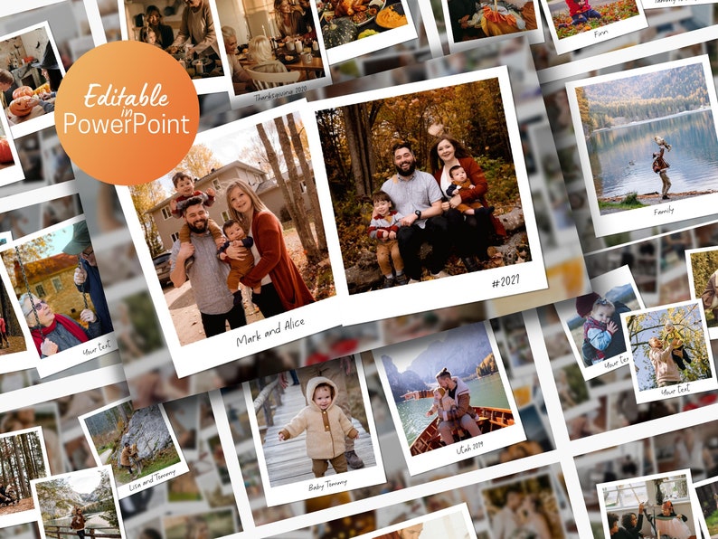 Memory Photo Slideshow Video Powerpoint Template for Family - Etsy