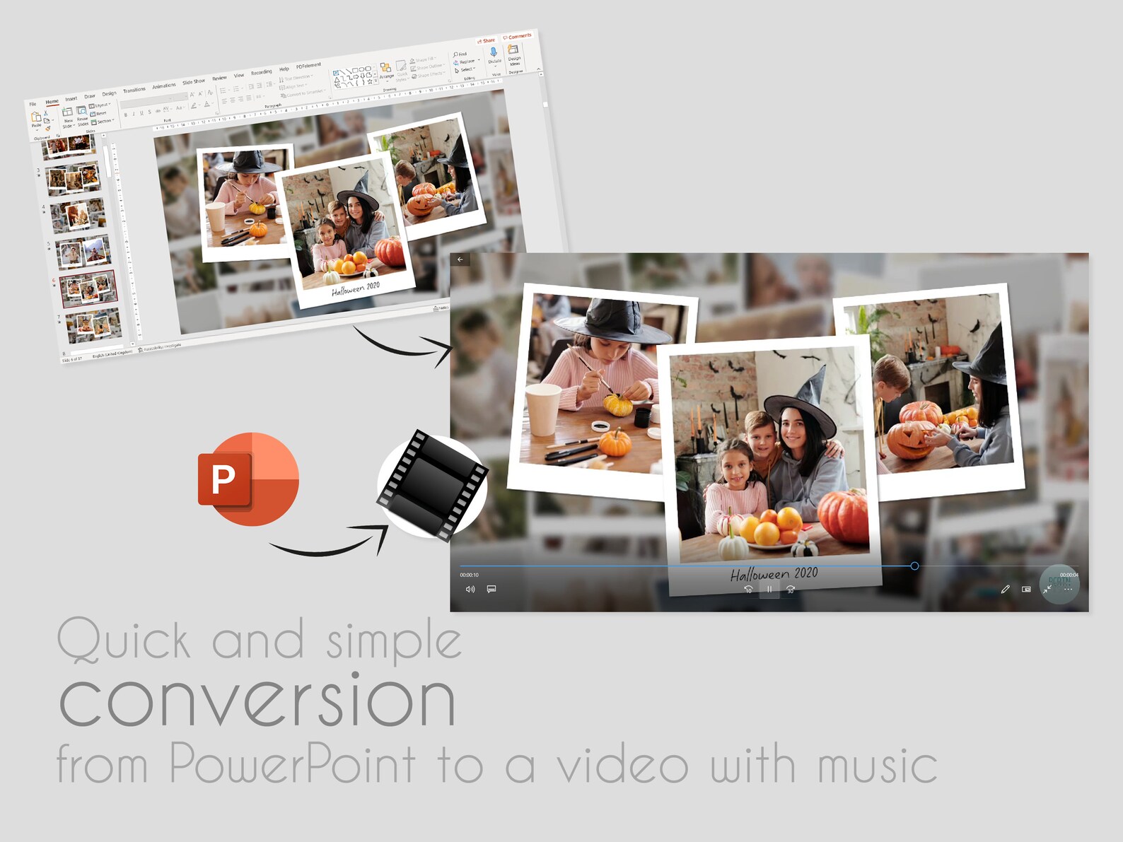 Memory Photo Slideshow Video Powerpoint Template for Family - Etsy