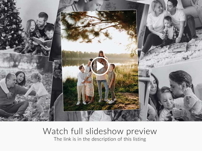 Memories Photo Slideshow Canva Template for Family, Wedding, Birthday ...