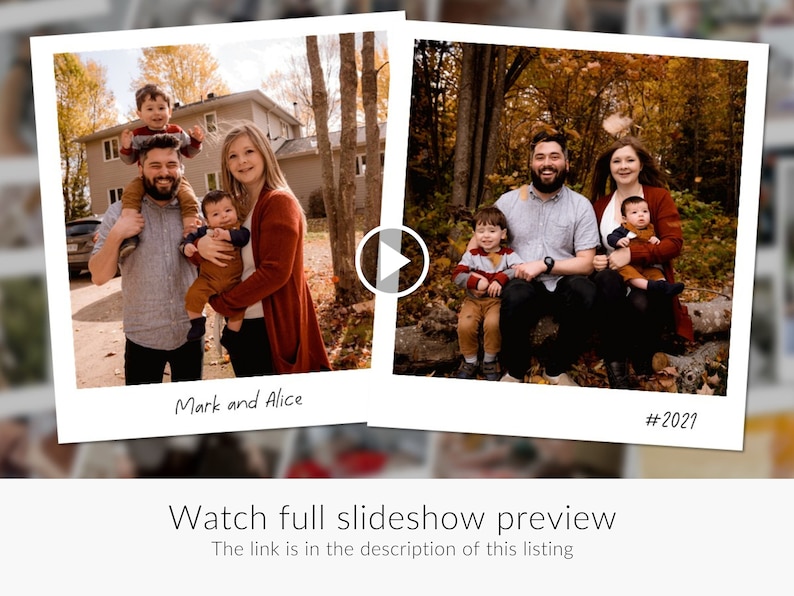 Memory Photo Slideshow Video Powerpoint Template for Family, Wedding ...