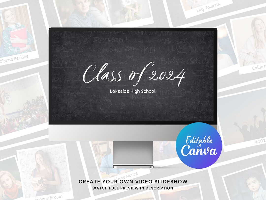 Graduation Slideshow Video Canva Template, Graduation Ceremony ...