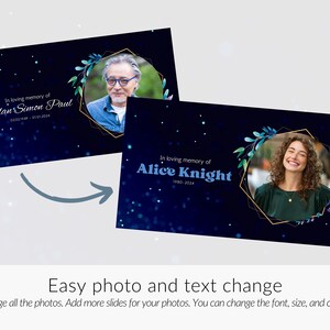 Elegant Funeral Slideshow Canva Template, in Loving Memory Slideshow ...