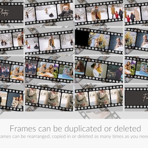 Photo Slideshow Powerpoint Template Film Roll for Birthday Wedding ...