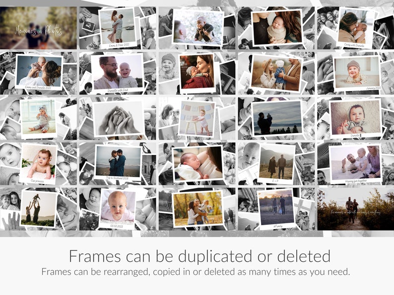 Memories Photo Slideshow Canva Template for Family Wedding - Etsy