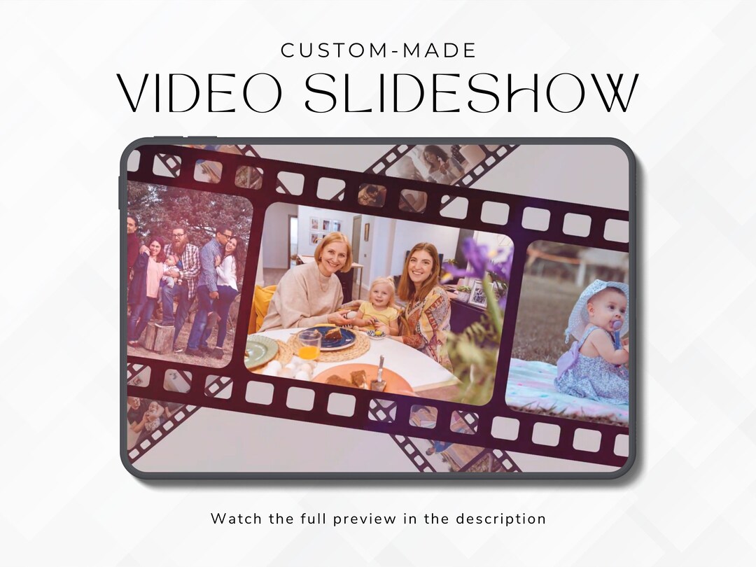 Video Gift Photo Slideshow Custom Made Slideshow With Music - Etsy