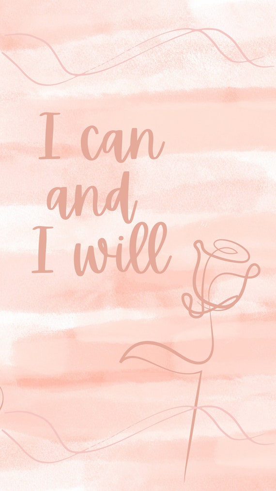 Pink quotes wallpaper store
