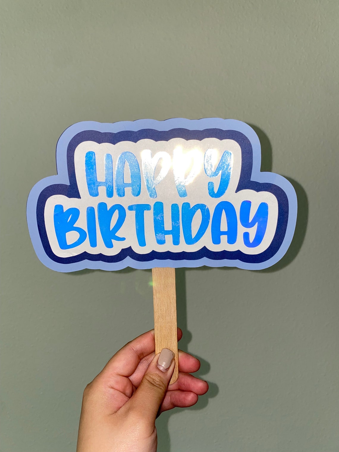 Happy Birthday Cake Topper - Etsy