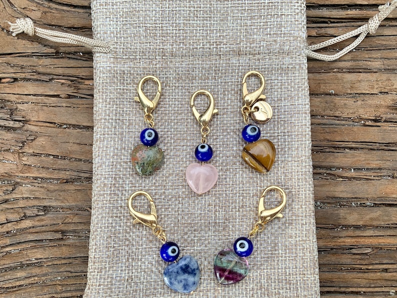 Evil Eye Pet Charm GOLD Pet Protection Charm Amethyst Pet | Etsy
