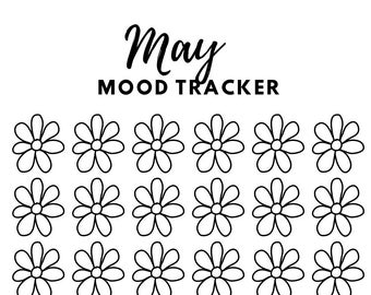 April Umbrella Themed Mood Tracker | Habit Tracker | Printable ...
