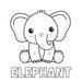 Baby Animal Coloring Pages Printable Cute Activities Lion Elephant ...