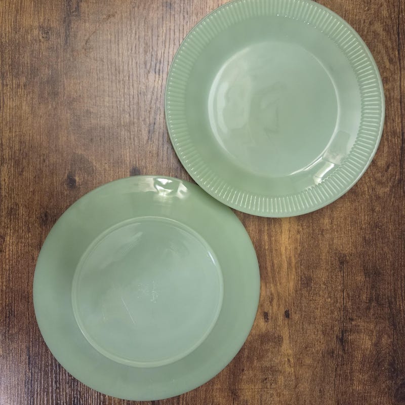 Jade Glass Dinner Set - Etsy