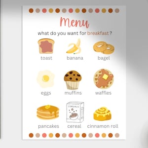 PRINTABLE Play Menus | Breakfast, Lunch, Dinner, Dessert, Snack Menus ...