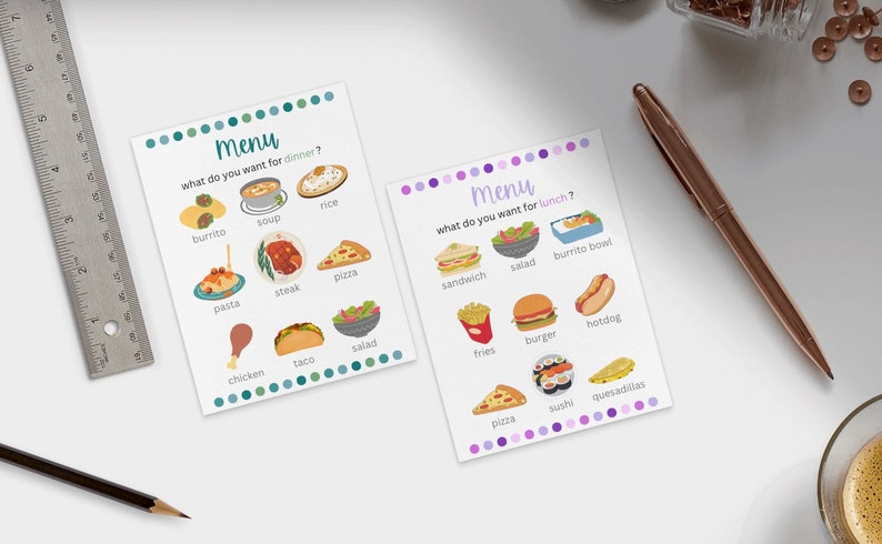 PRINTABLE Play Menus | Breakfast, Lunch, Dinner, Dessert, Snack Menus ...
