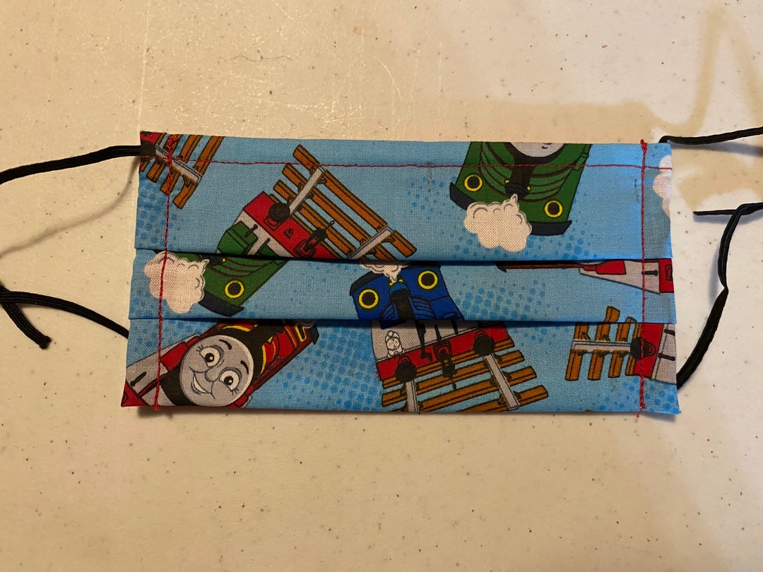 Blue Thomas the Train Face Mask - Etsy