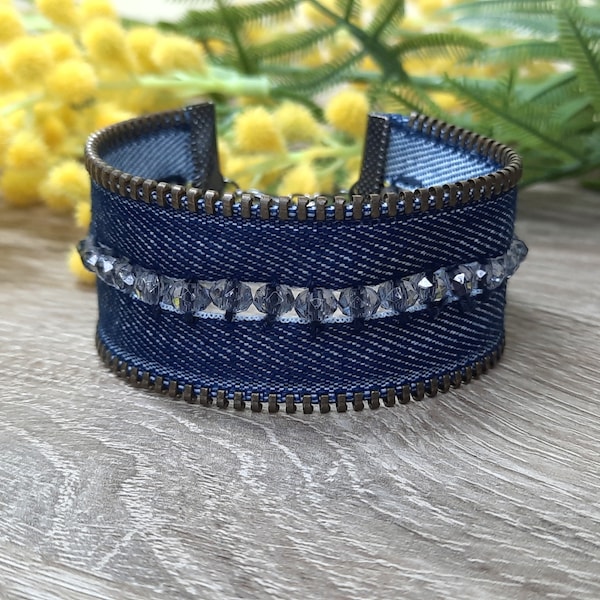 Denim Bracelet - Etsy