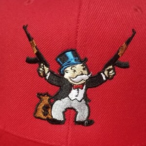 Mr Monopoly Man Shooting Embroidery Design - Etsy