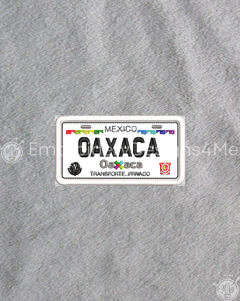 Oaxaca Car Mexican License Driving Plate Mexico Placa - Etsy