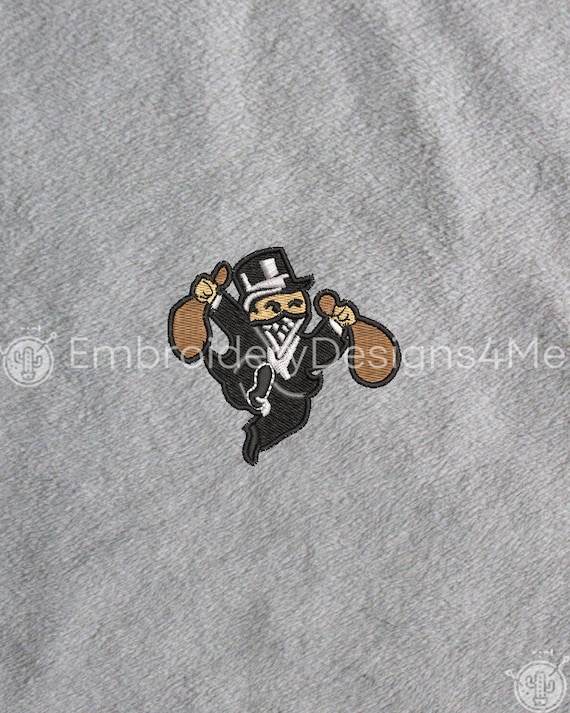 Mr Monopoly Man Bandit Robber Gunman Money Bank Embroidery - Etsy
