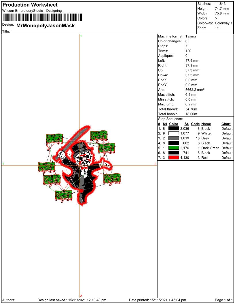 Mr Monopoly Man Jason the Killer Mask Halloween Embroidery Design - Etsy